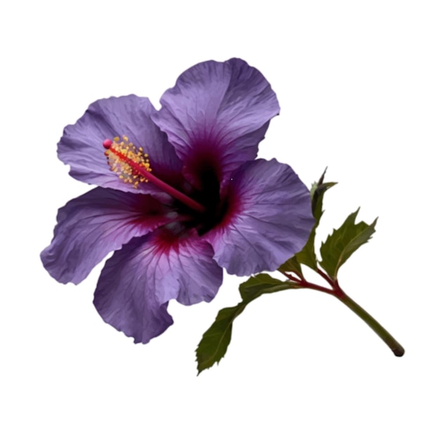 Vibrant Purple Hibiscus Flower in Bloom | Jiffy Designs