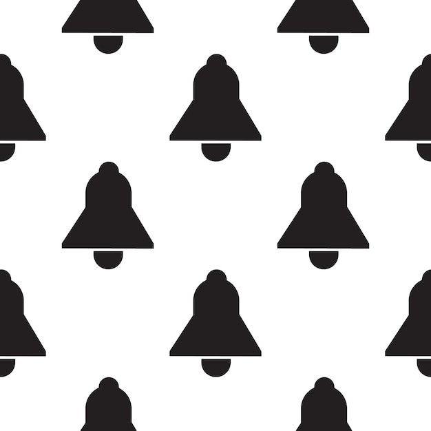 Elegant Monochrome Bell Shapes Seamless Pattern | Jiffy Designs