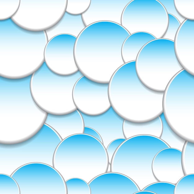 Serene Sky-Inspired Overlapping Circles with Subtle Shadows | Jiffy Designs