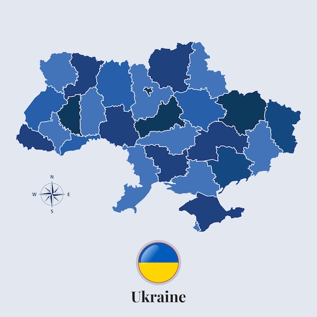 Detailed Map of Ukraine's Diverse Regions | Jiffy Designs