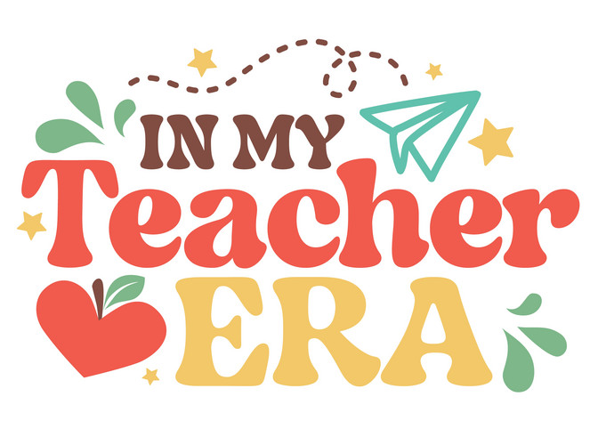 In My Teacher Era Vector Illustration. In My Testing Era. School S Out ...