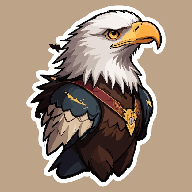 Majestic Bald Eagle Emblem with Intricate Details | Jiffy Designs