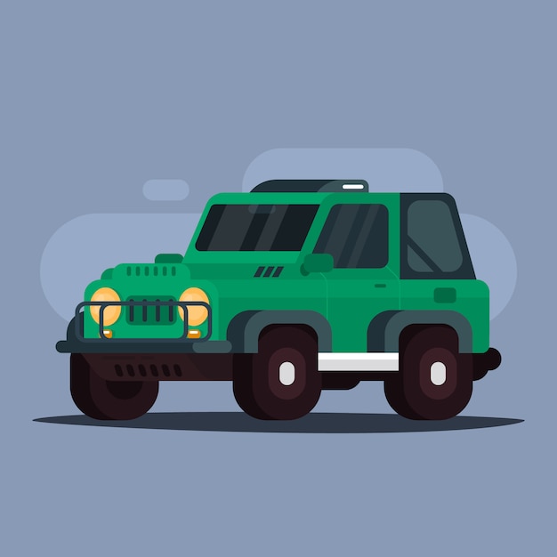 Rugged Green Off-Road Adventure Vehicle | Jiffy Designs