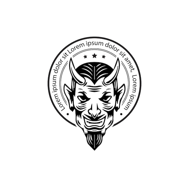 Captivating Demonic Emblem with Intricate Details | Jiffy Designs