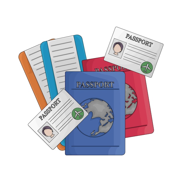 Vibrant Travel Documents and Accessories for Adventurous Journeys ...