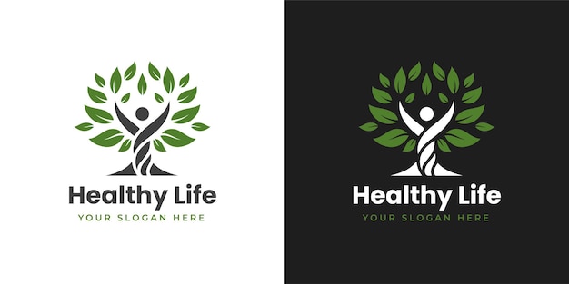 Vibrant Tree of Life Emblem for Healthy Lifestyle Brand | Jiffy Designs