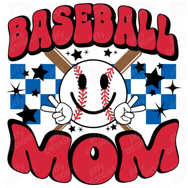 Baseball Mom Peace Sign | Jiffy Designs