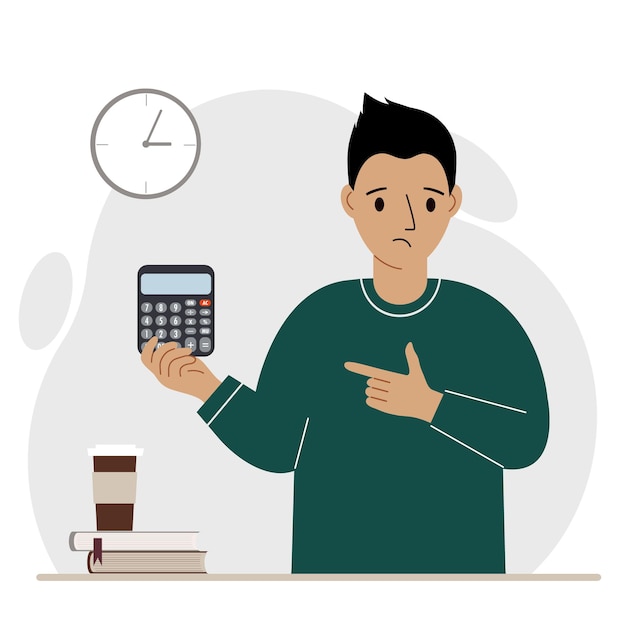 Stressed Student Struggling with Math and Time Management | Jiffy Designs