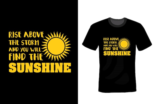 Inspiring Sunshine Motivation: Rise Above the Storm | Jiffy Designs