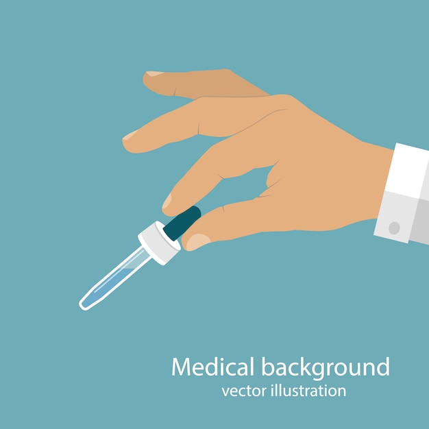 Closeup of a Hand Holding a Medical Pipette | Jiffy Designs
