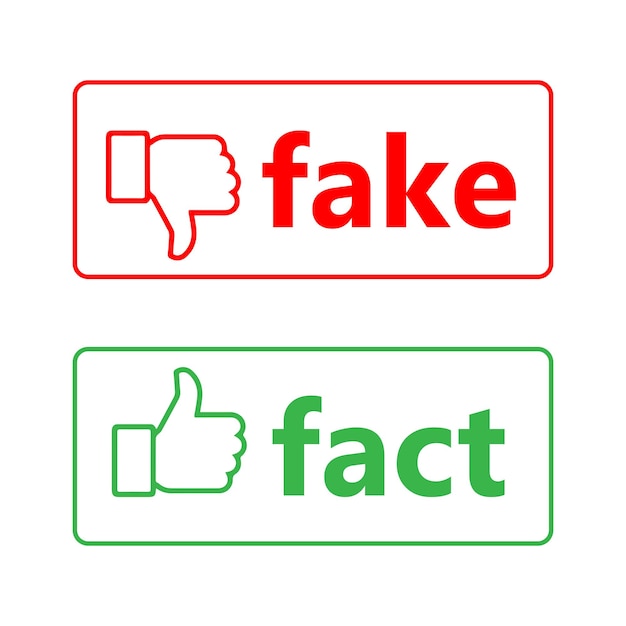 Contrasting Symbols: Fake Versus Factual Information Icons | Jiffy Designs