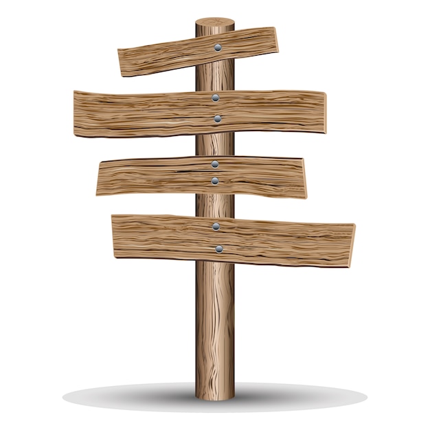 Rustic Wooden Signpost with Multiple Directional Arrows | Jiffy Designs