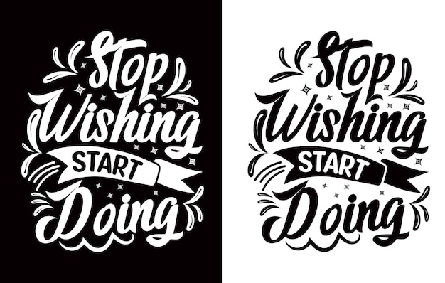 Inspiring Motivational Typographic Collection with Uplifting Slogan ...