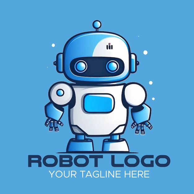 Friendly Robot Mascot with Playful Cartoon Design | Jiffy Designs