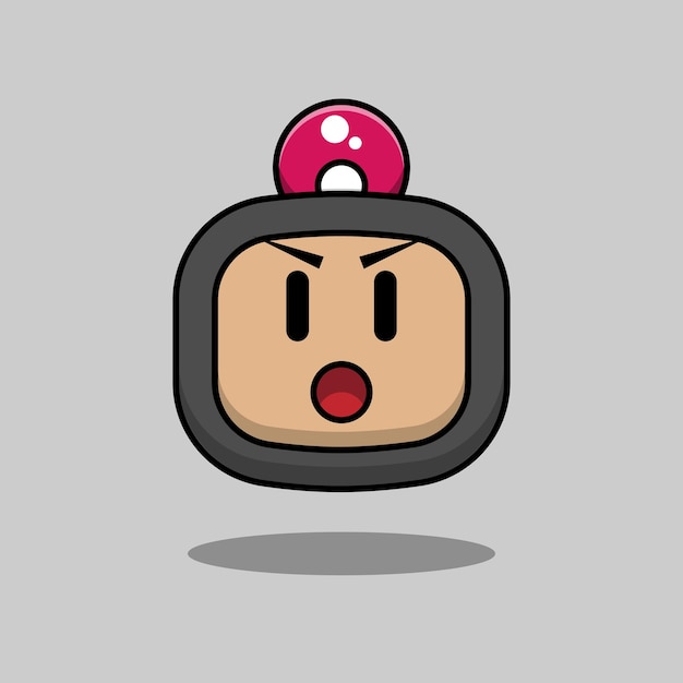 Adorable Cartoon Character with Playful Expression | Jiffy Designs