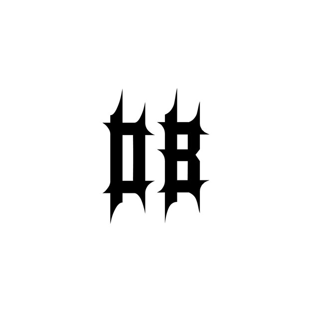 Captivating Gothic-Inspired Double B Emblem | Jiffy Designs