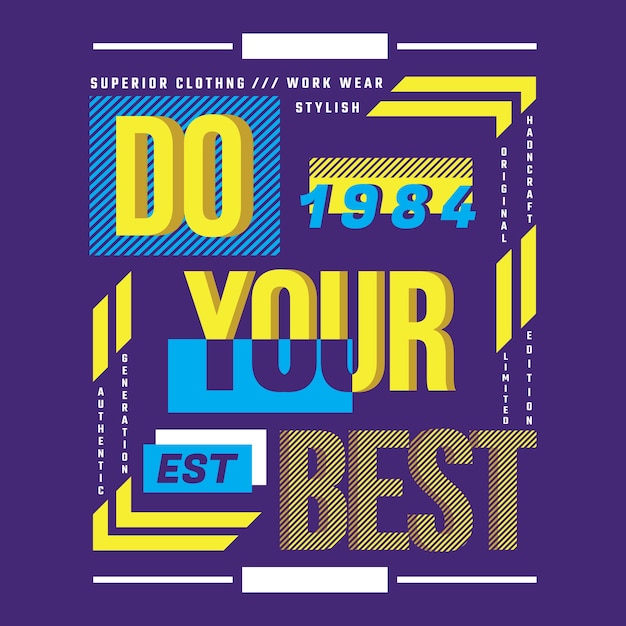 Retro Typographic Design with Bold Colors and Shapes | Jiffy Designs