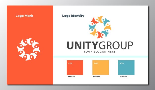 Vibrant Unity Group Logo with Colorful Circular Design | Jiffy Designs