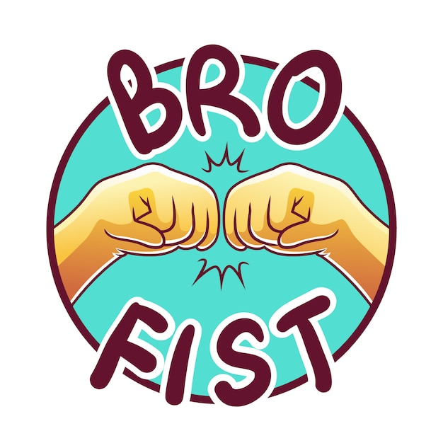 Vibrant Fist Bump Illustration with Retro-Inspired Lettering | Jiffy ...