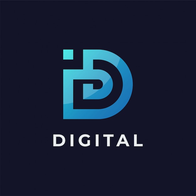 Sleek and Modern Digital Identity Logo on Dark Background | Jiffy Designs