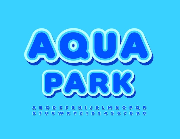 Vibrant Aqua Park Logo with Playful Typography | Jiffy Designs