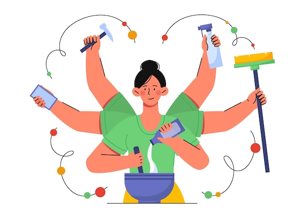 Multitalented Cleaning Superhero with Versatile Tools | Jiffy Designs