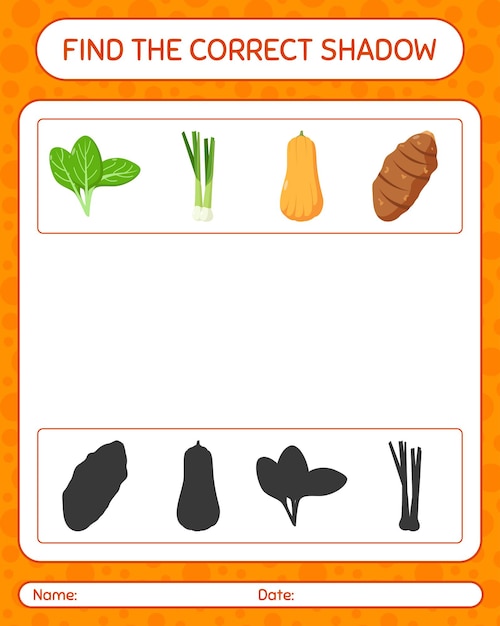 Matching Vegetable Shadows: A Fun Identification Game | Jiffy Designs