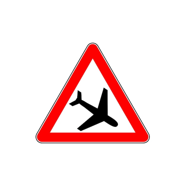 Caution: Airplane Crossing Ahead - Road Safety Sign | Jiffy Designs