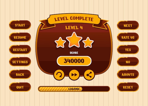 Triumphant Game Level Completion Illustration with Score | Jiffy Designs