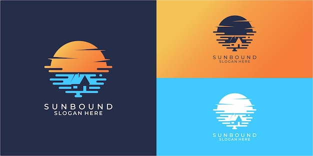 Vibrant Sunbound Landscape with Minimalist Sun Motifs | Jiffy Designs