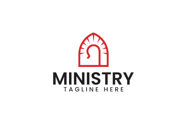 Vibrant Red Arch Logo for Ministry and Faith-Based Organizations ...
