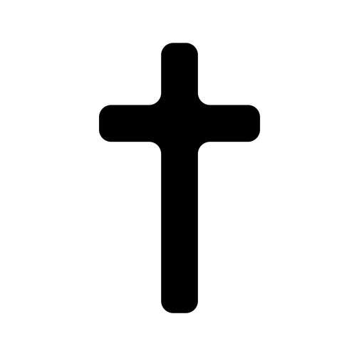 Cross Religion Icon Vector. Christian God Cross Icon. | Jiffy Designs