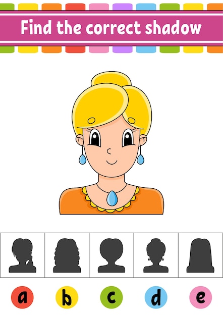 Adorable Cartoon Girl Seeks Matching Shadow | Jiffy Designs