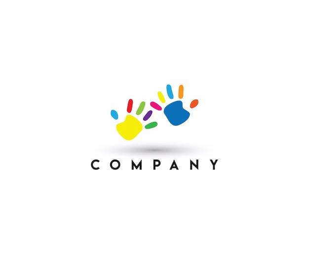 Vibrant Handprint Logo with Playful Color Palette | Jiffy Designs