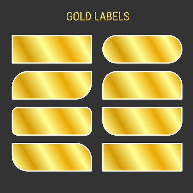 Elegant Gold Foil Labels with Metallic Sheen and Texture | Jiffy Designs