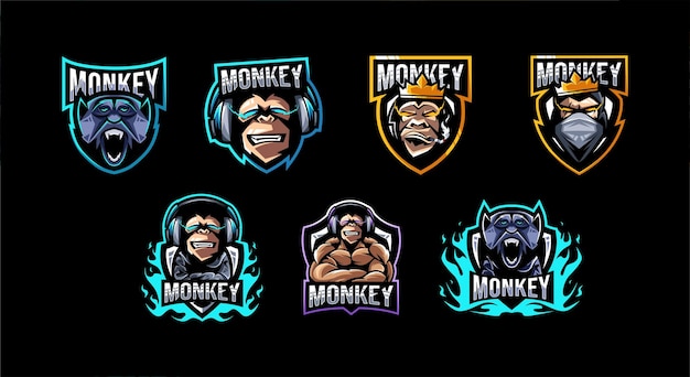 Fierce Primate Mascots: Edgy Monkey Logos for Gaming or Sports | Jiffy ...