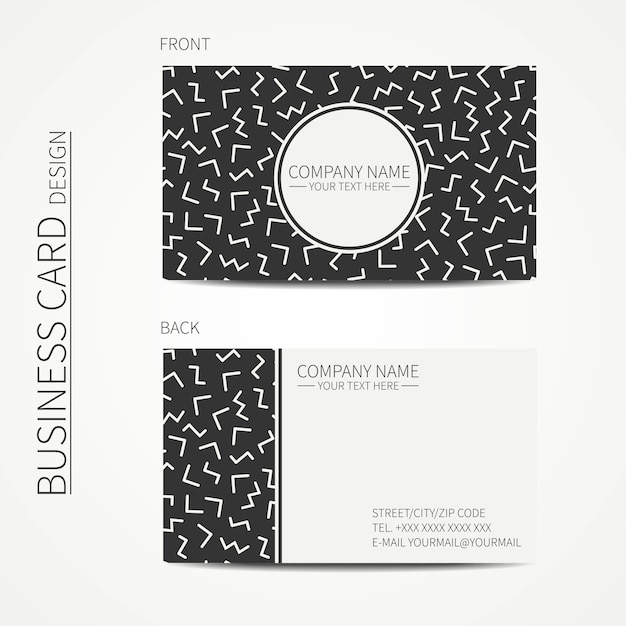 Geometric Shapes and Patterns Business Card Design | Jiffy Designs