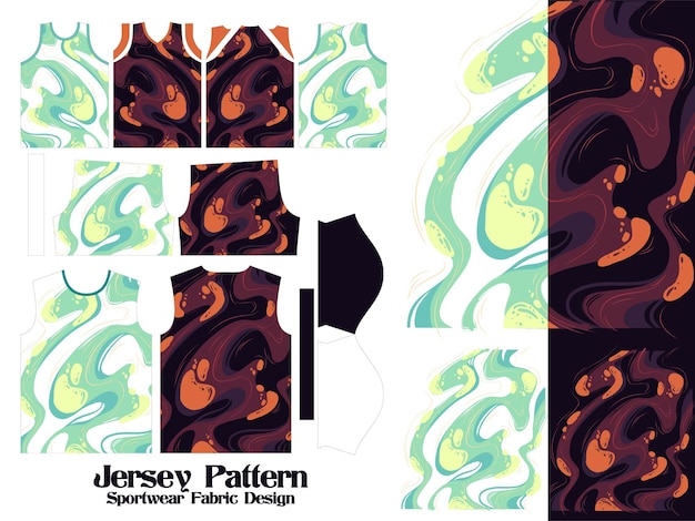 Vibrant Jersey Pattern with Playful Animal Silhouettes | Jiffy Designs