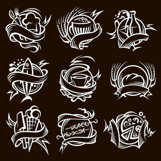 Vibrant Collection of Stylized Fish Emblems and Badges | Jiffy Designs
