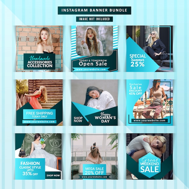 Versatile Instagram Banner Collection with Vibrant Visuals | Jiffy Designs