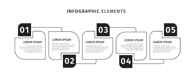 Sleek Infographic Blocks with Minimalist Typography and Layout | Jiffy ...
