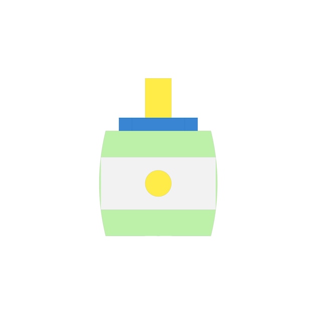 Minimalist Geometric Perfume Bottle in Soft Pastel Colors | Jiffy Designs