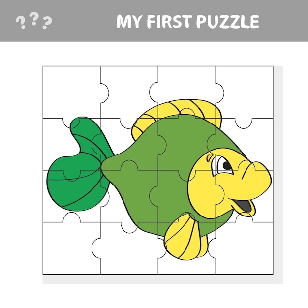 Colorful Cartoon Fish Puzzle for Kids | Jiffy Designs