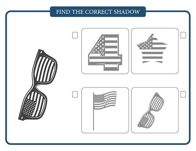 Patriotic Sunglasses and American Flag Shapes | Jiffy Designs