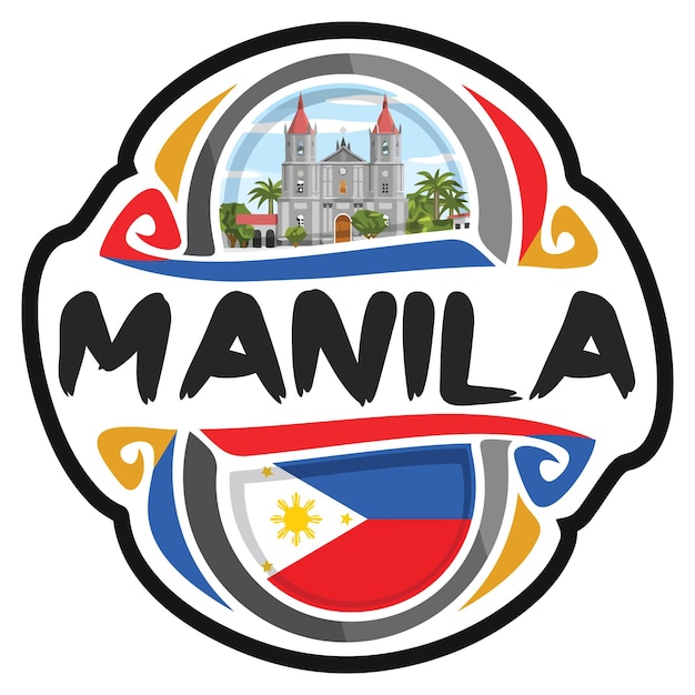 Vibrant Emblem Celebrating the Iconic Landmarks of Manila | Jiffy Designs