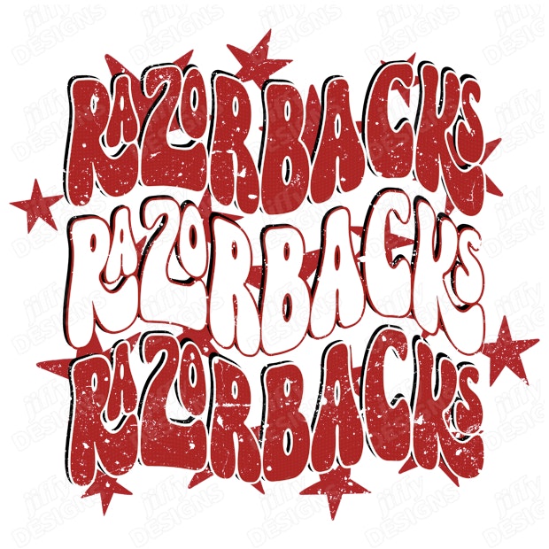 'Razor Bagus' Retro-Style Typography with Starry Accents | Jiffy Designs