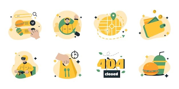 Vibrant Illustrations of Modern Food and Dining Concepts | Jiffy Designs