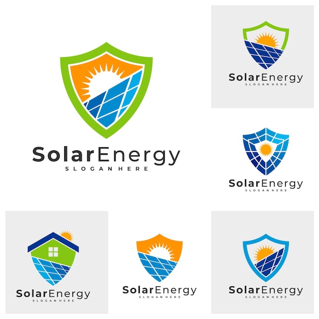 Vibrant Solar Energy Emblem Collection with Diverse Designs | Jiffy Designs
