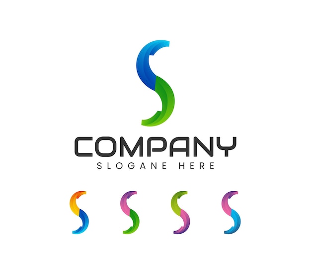 Vibrant Swirling S-Shaped Logo in Gradient Colors | Jiffy Designs
