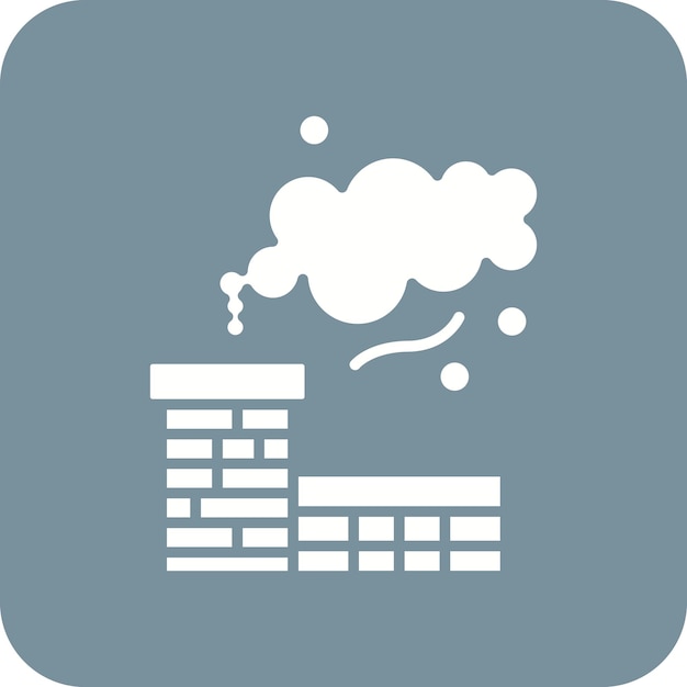 Minimalist Chimney Smoke Icon on Neutral Background | Jiffy Designs